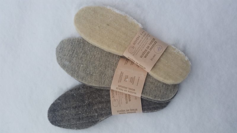 SHOE INSOLES - wool machine felt | Soven